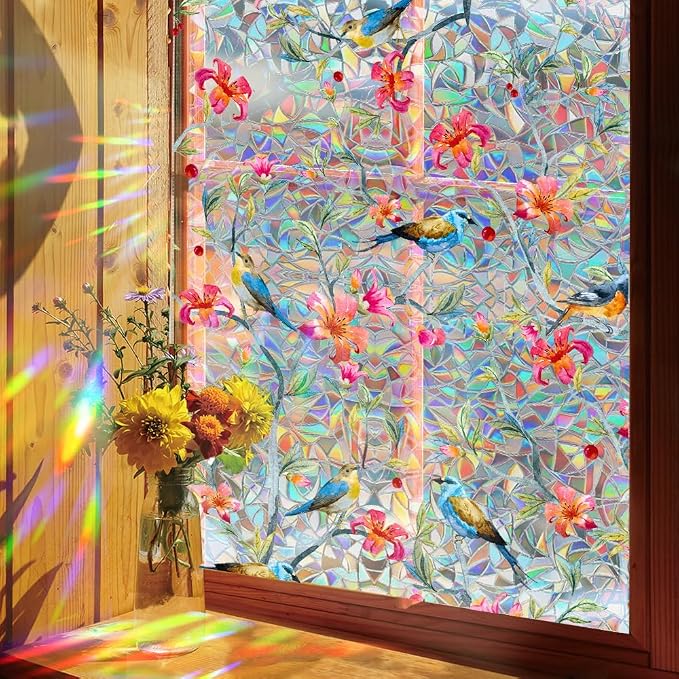 Generic Privacy Window Films Frosted Stained Glass Decals,Static Cling ...