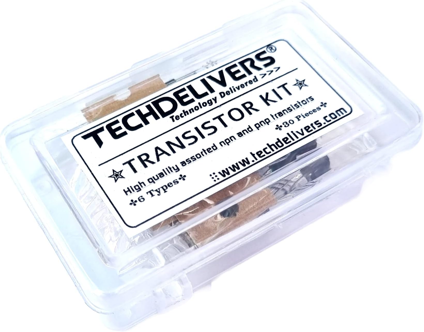 TECHDELIVERS® Transistor Kit Box All Value NPN PNP Assorted Kit BC547 ...