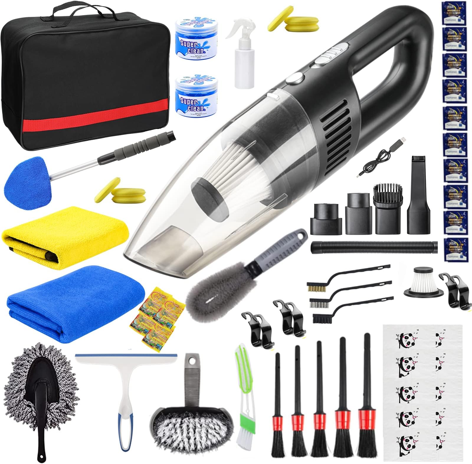 Amazon.com: GASLIKE Car Detailing Kit Interior Cleaner, Car Cleaning ...