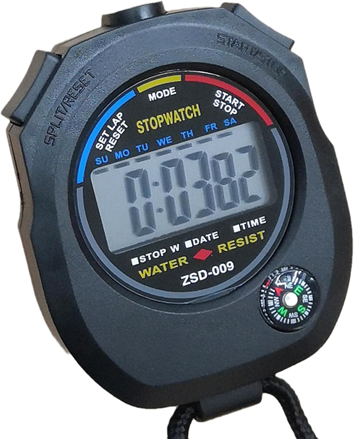 Amazon.com: Multi-Function Electronic Digital Sport Stopwatch Timer ...
