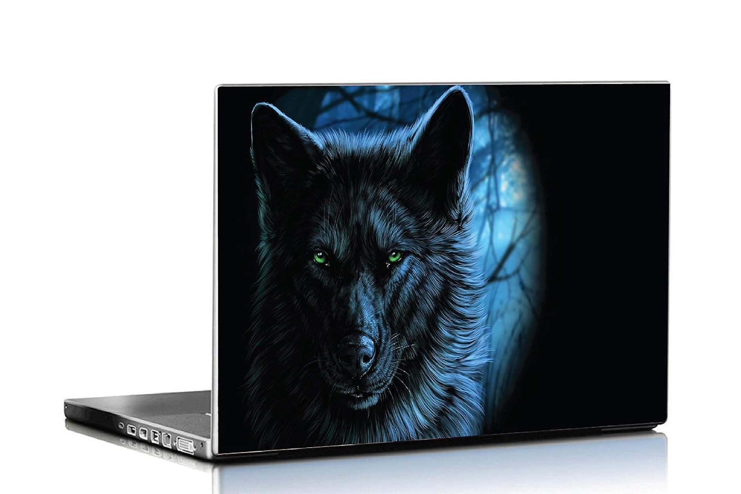 ISEE 360® Laptop Skin Cover Laminated Wolf Stickers and Free Track pad ...