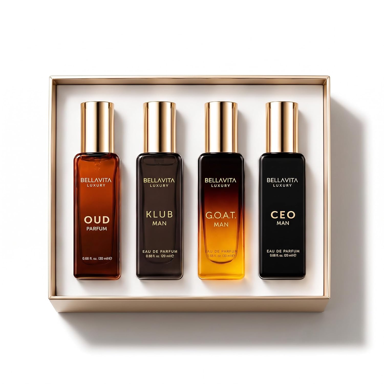 Amazon.com : Bellavita Luxury Men's Perfume Gift Set with CEO Man, G.O ...