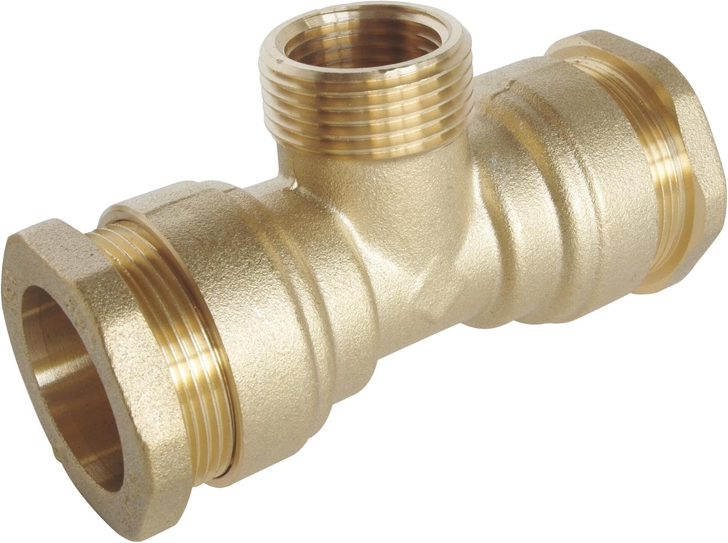 SOMATHERM FOR YOU, 3/4 inch male brass tee connector for PE tube Ø25 mm ...