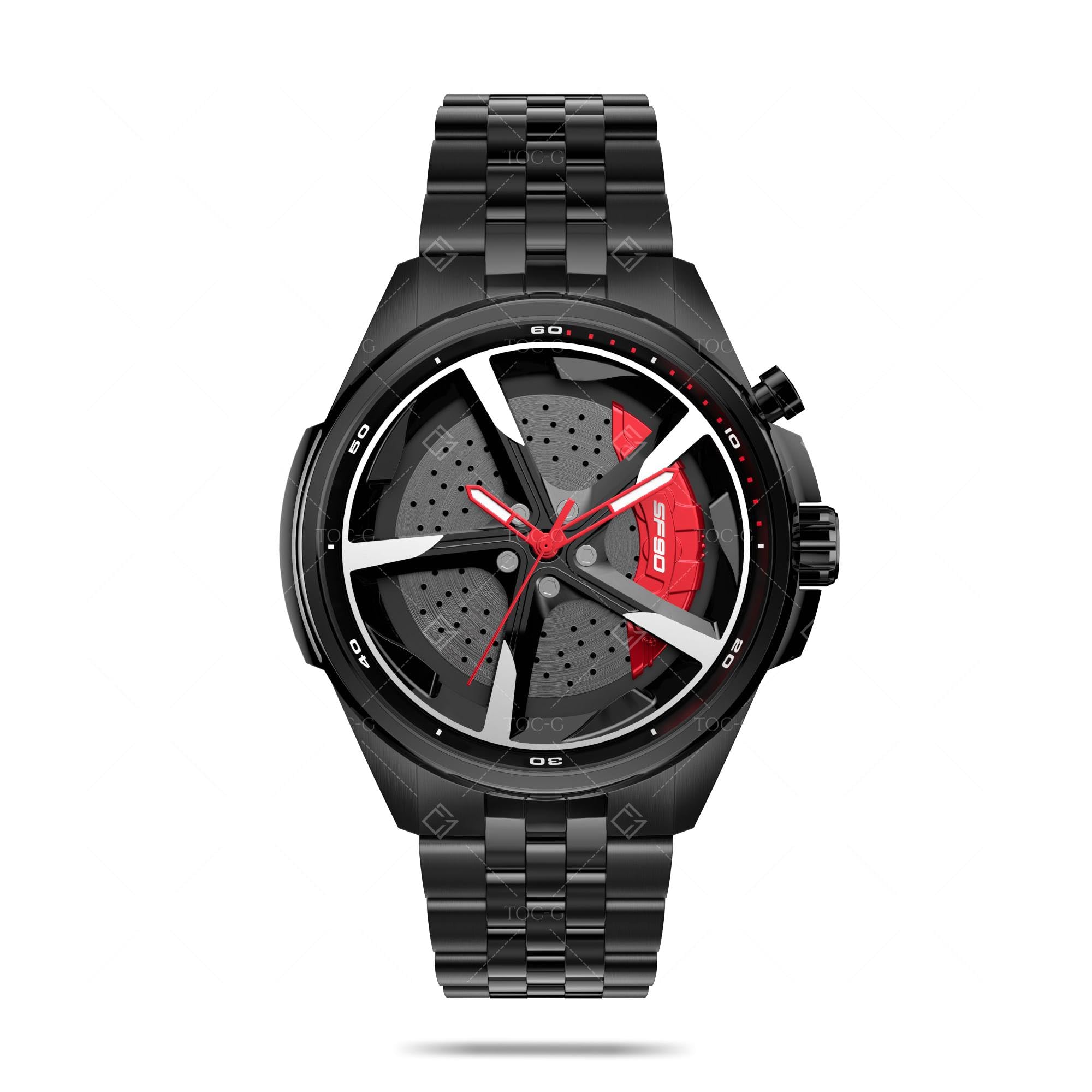 Buy TOC-G SF90 GYRO Men's Watch | with Spinning Wheel and Push Brakes ...