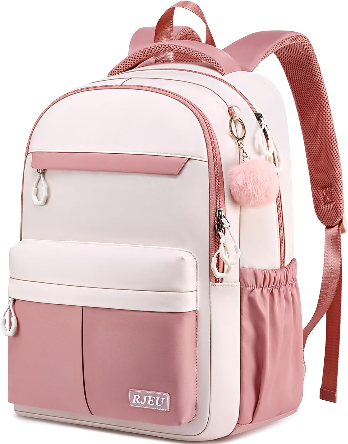 Amazon.com: RJEU Backpack for School, Water Resistant Ergonomic Cute ...
