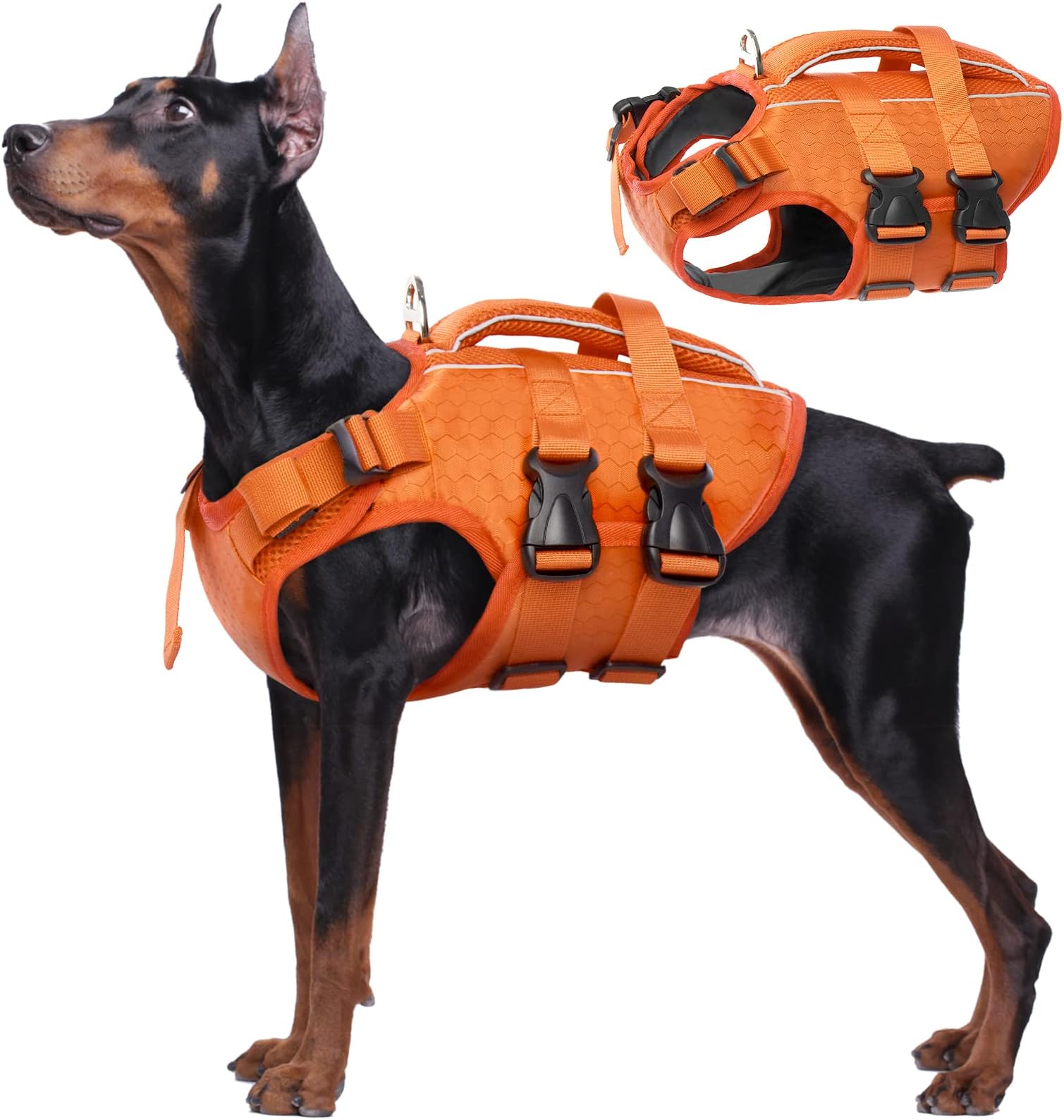 Amazon.com : A-MORE Dog Life Jackets Dog Saver Life Jacket Dog Swimming ...