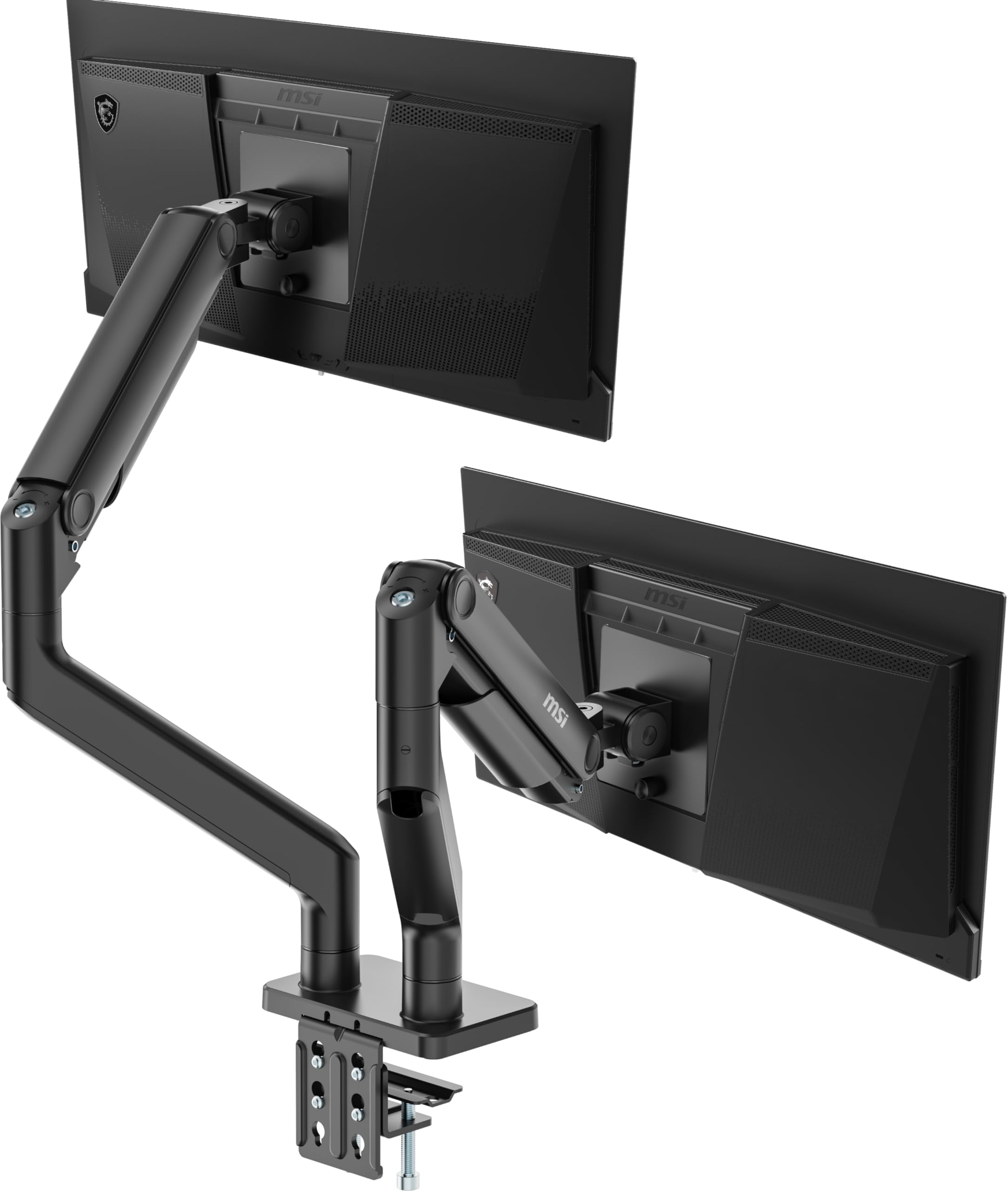 Amazon.com: MSI MAG MT201D - Premium Heavy Duty Dual Monitor Stand Arms ...