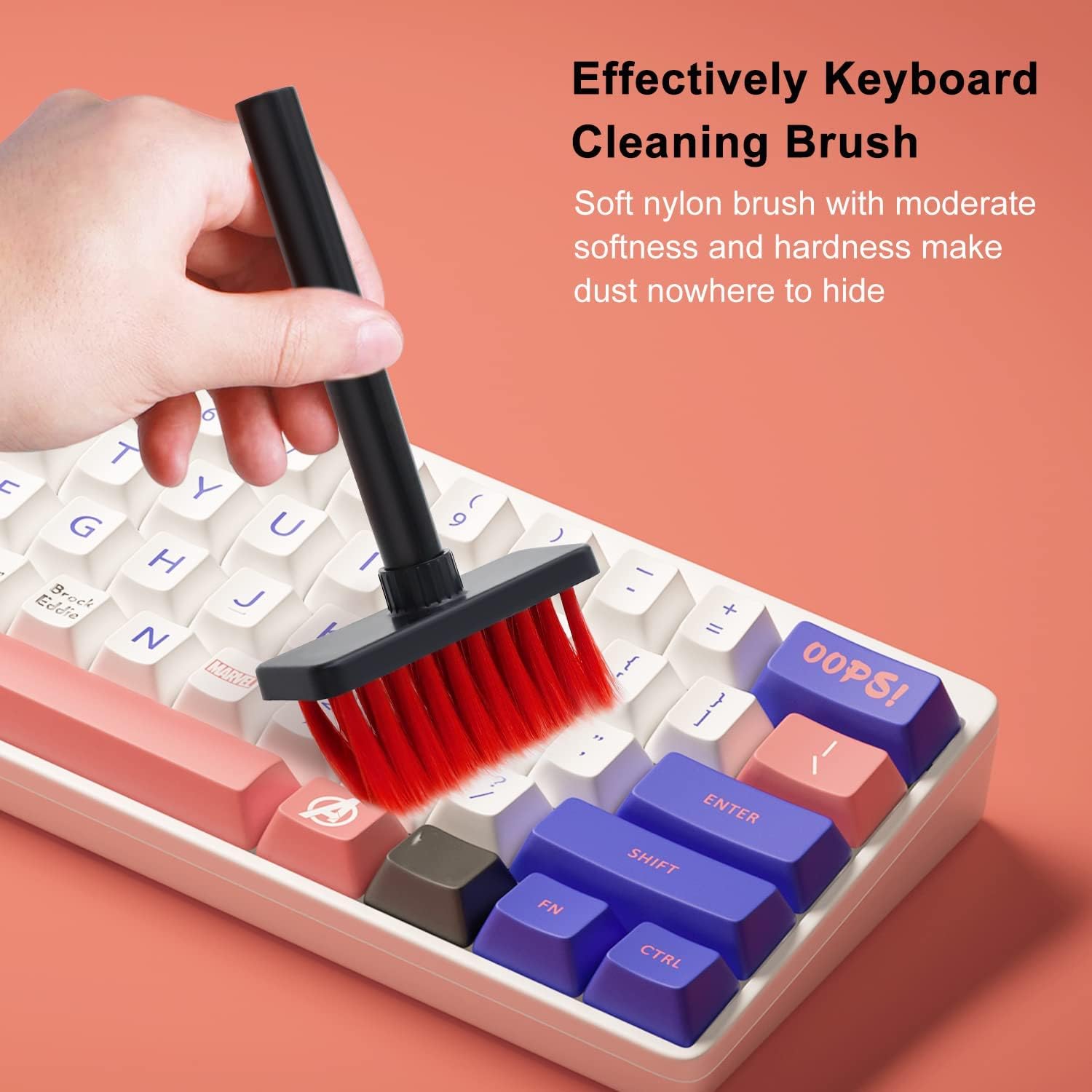Keyboard Cleaner 5 in 1 Multi-Function Cleaning Soft Brush Airpod ...