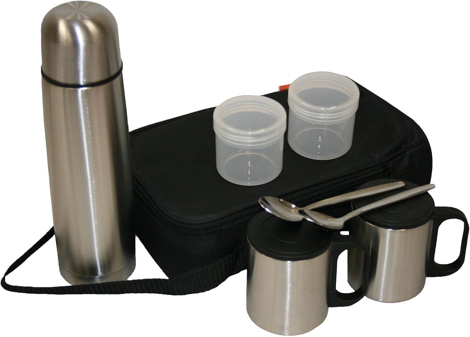 Amazon.com : Stainless Steel Flask and Mug Set 500 Mls : Home & Kitchen