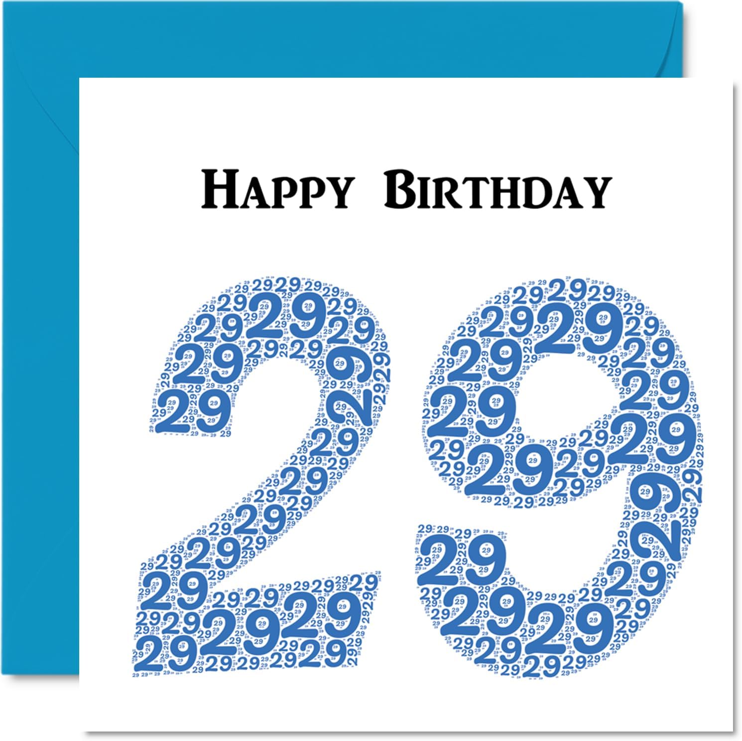 Fun 29th Birthday Cards for Men - Shapecloud - Happy Birthday Card for ...