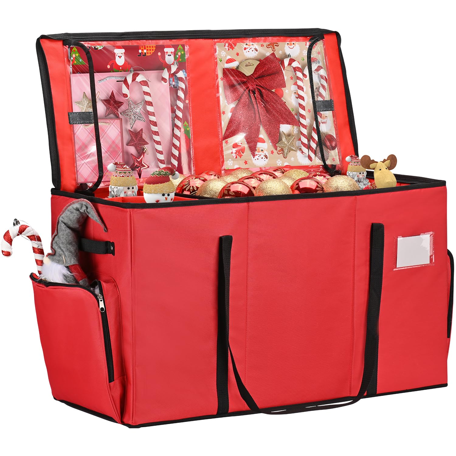 Amazon.com: Irrantan 2-in-1 Christmas Ornament Storage Box & Xmas ...