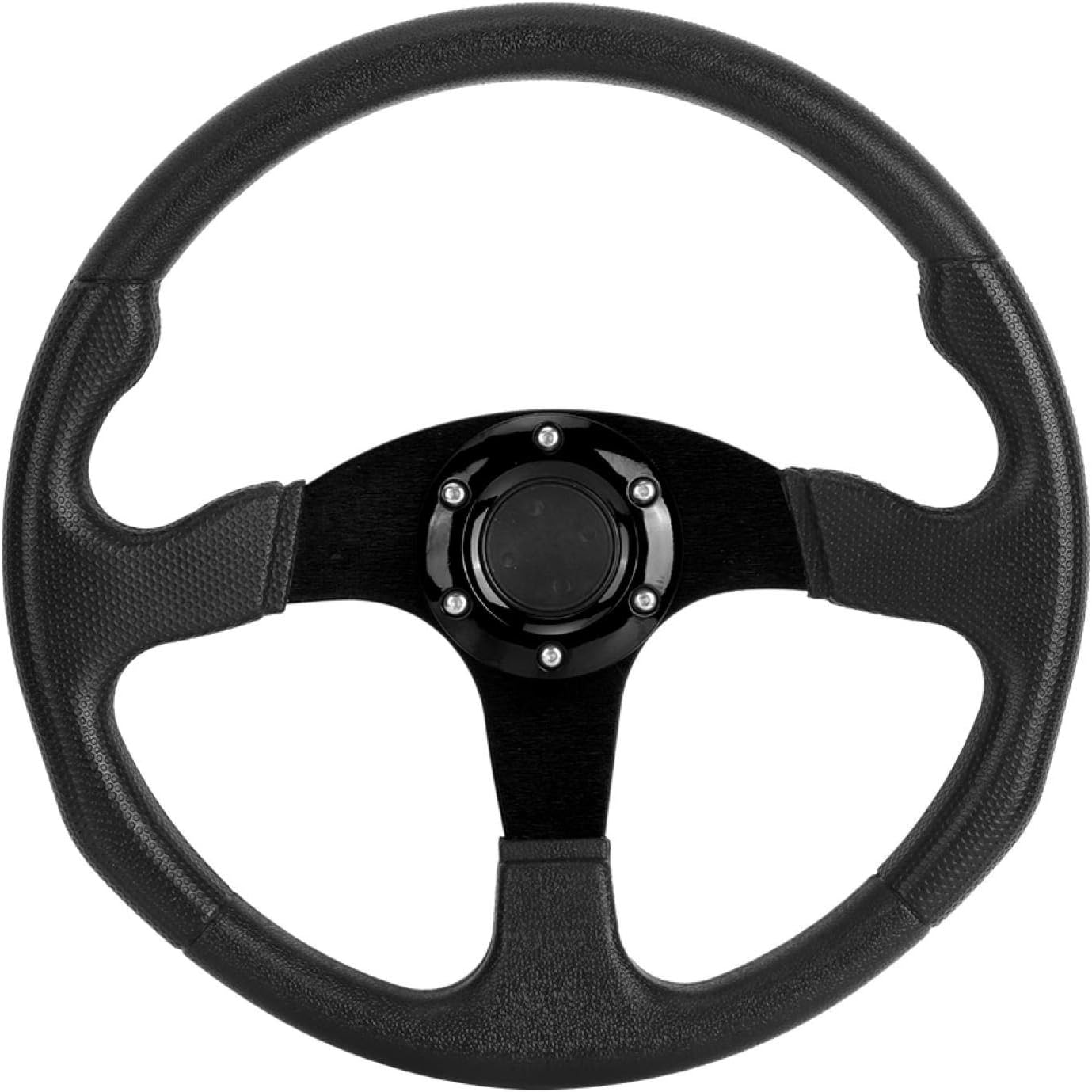 steering wheel + 350mm/14in Racing Steering Wheel Universal Car Sport 6 ...