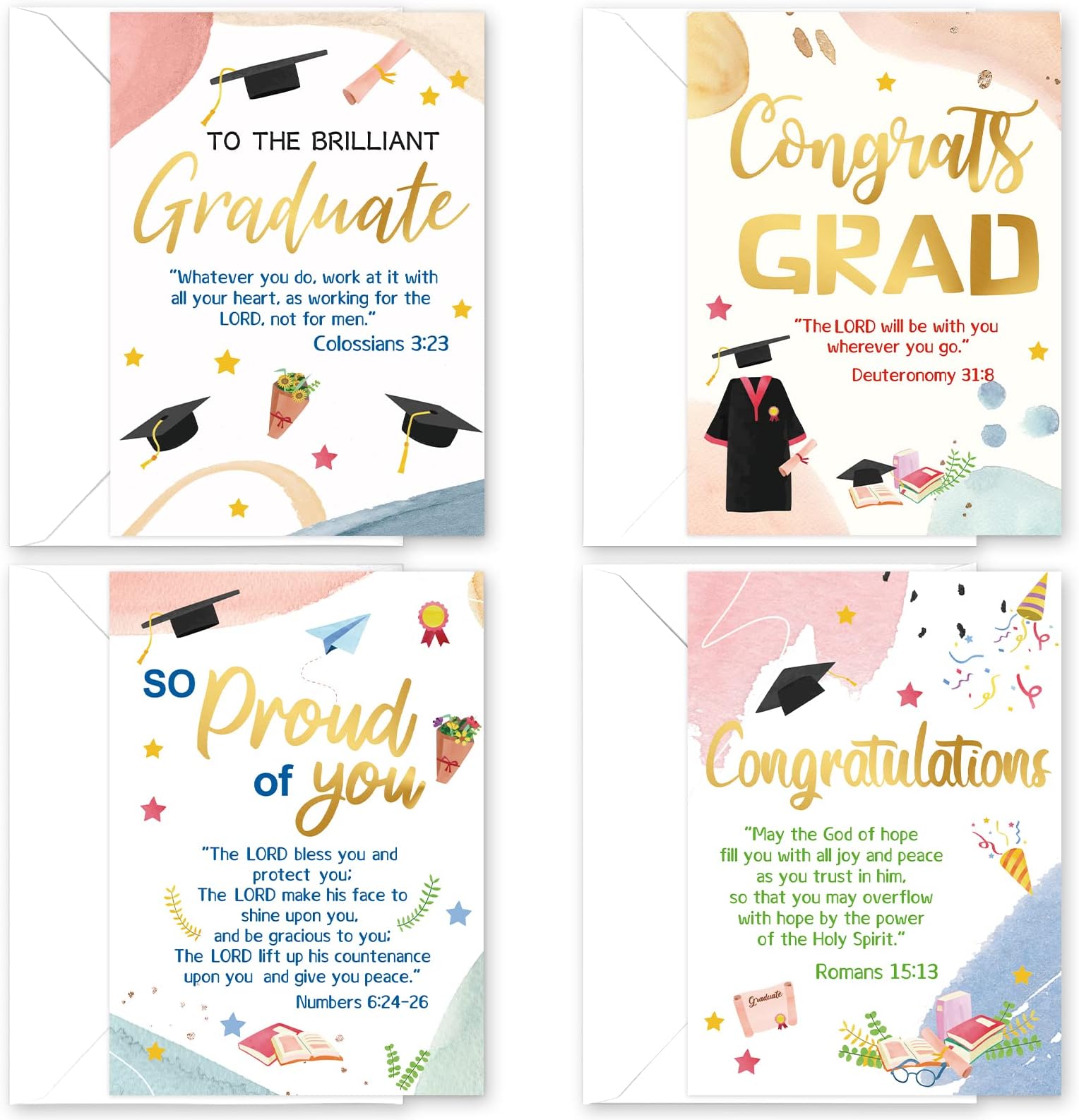 Amazon.com : ceiba tree Religious Graduation Cards Christian Congrats ...