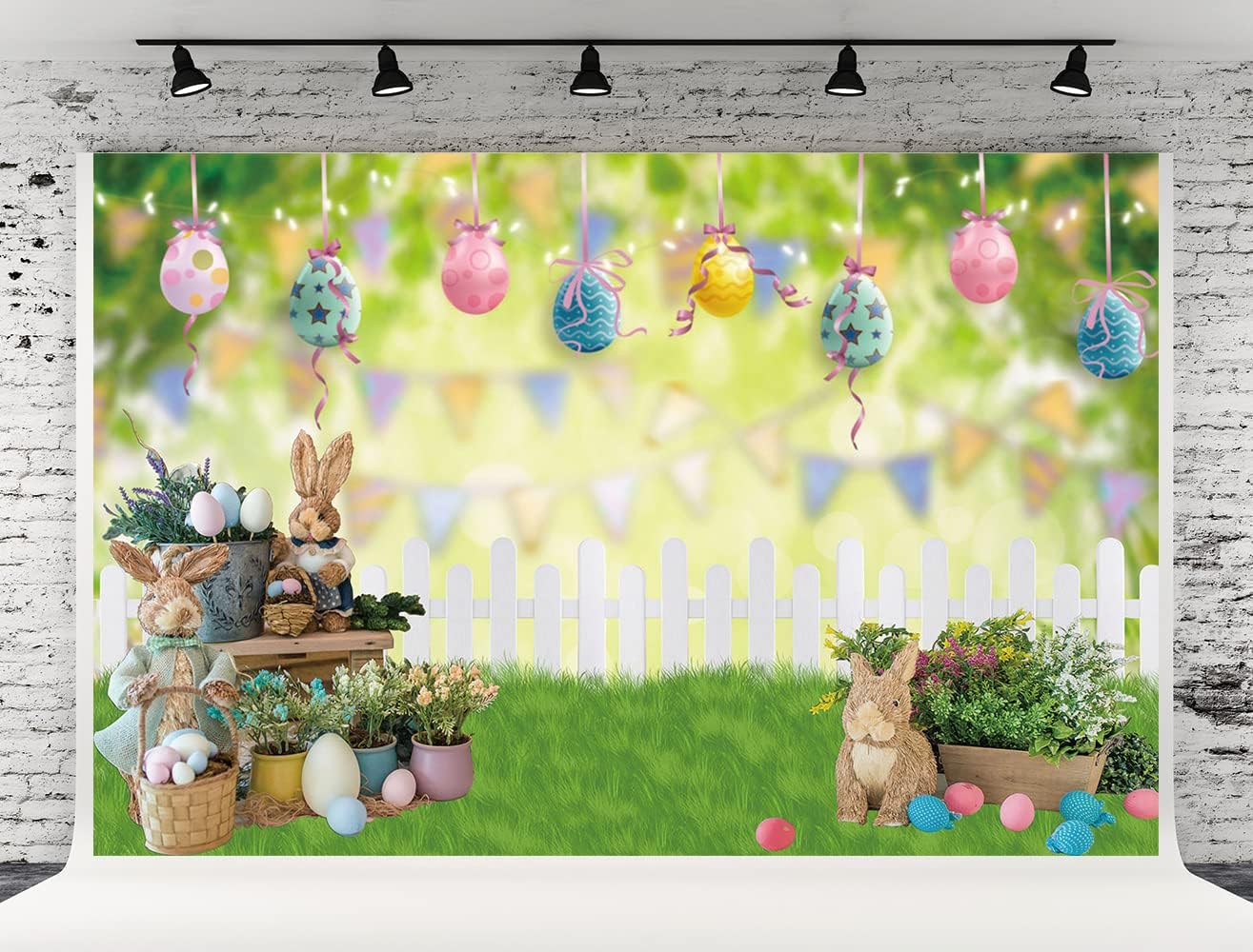 Amazon.com : 7X5ft Spring Garden Background Easter Photography Backdrop ...