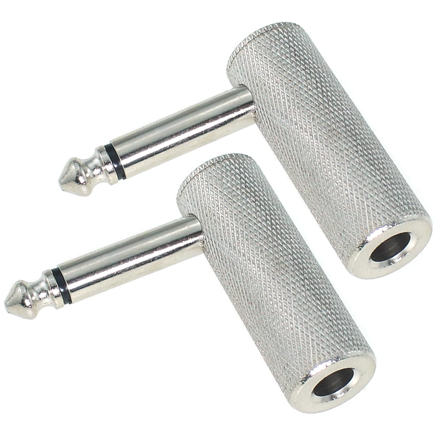 Amazon.com: Bxian 2PCS 90 Degree Right Angle Adaptor Silver Premium ...