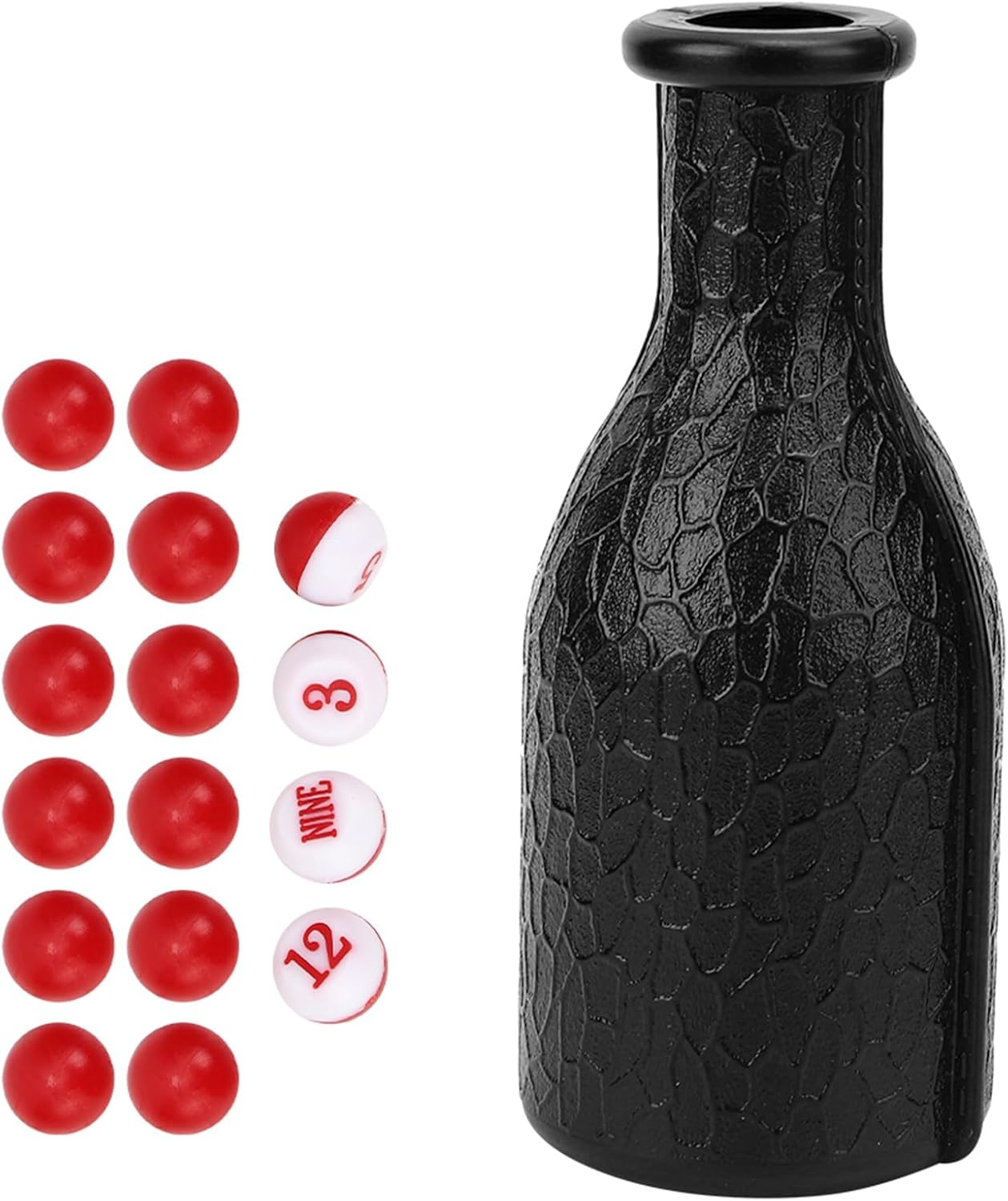 Amazon.com : Billiard Shaker Bottle, 6.5x2.9in Rubber Balls Pool Dice ...