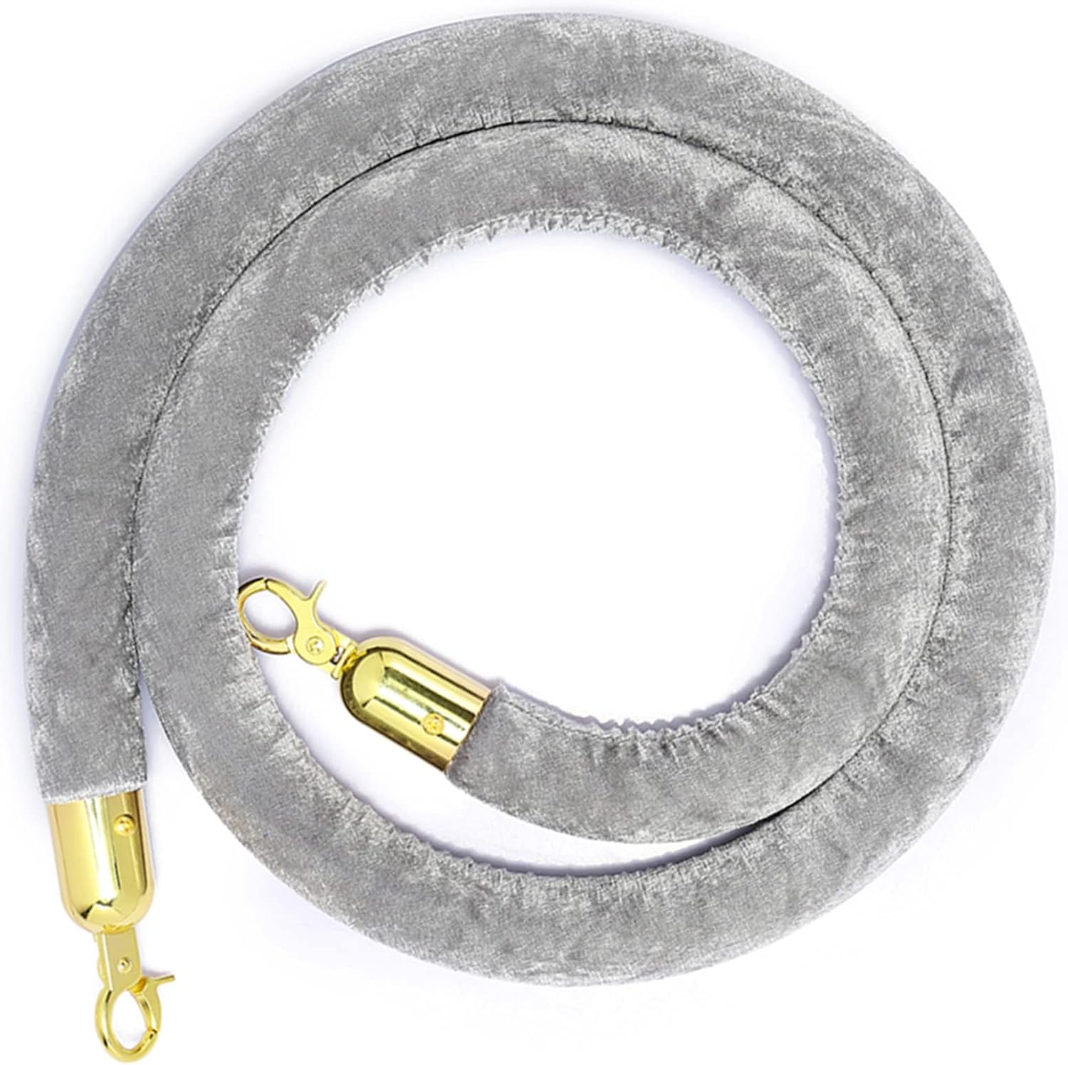 Amazon.com: 3/5/10Ft Apricot Velvet Stanchion Rope, Grey Crowd Control ...