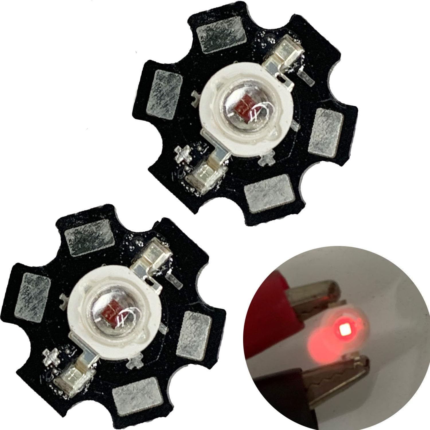 100 pcs High Power Led Chip 3W Infrared IR 730nm / 600mA - 700mA / DC 2.0V - 2.2V SMD COB Light ...