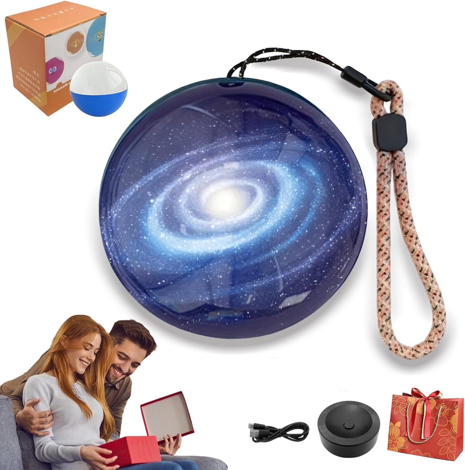 Amazon.com: Magic Crystal Ball Christmas Ornament, 2026 New Memory Orb ...