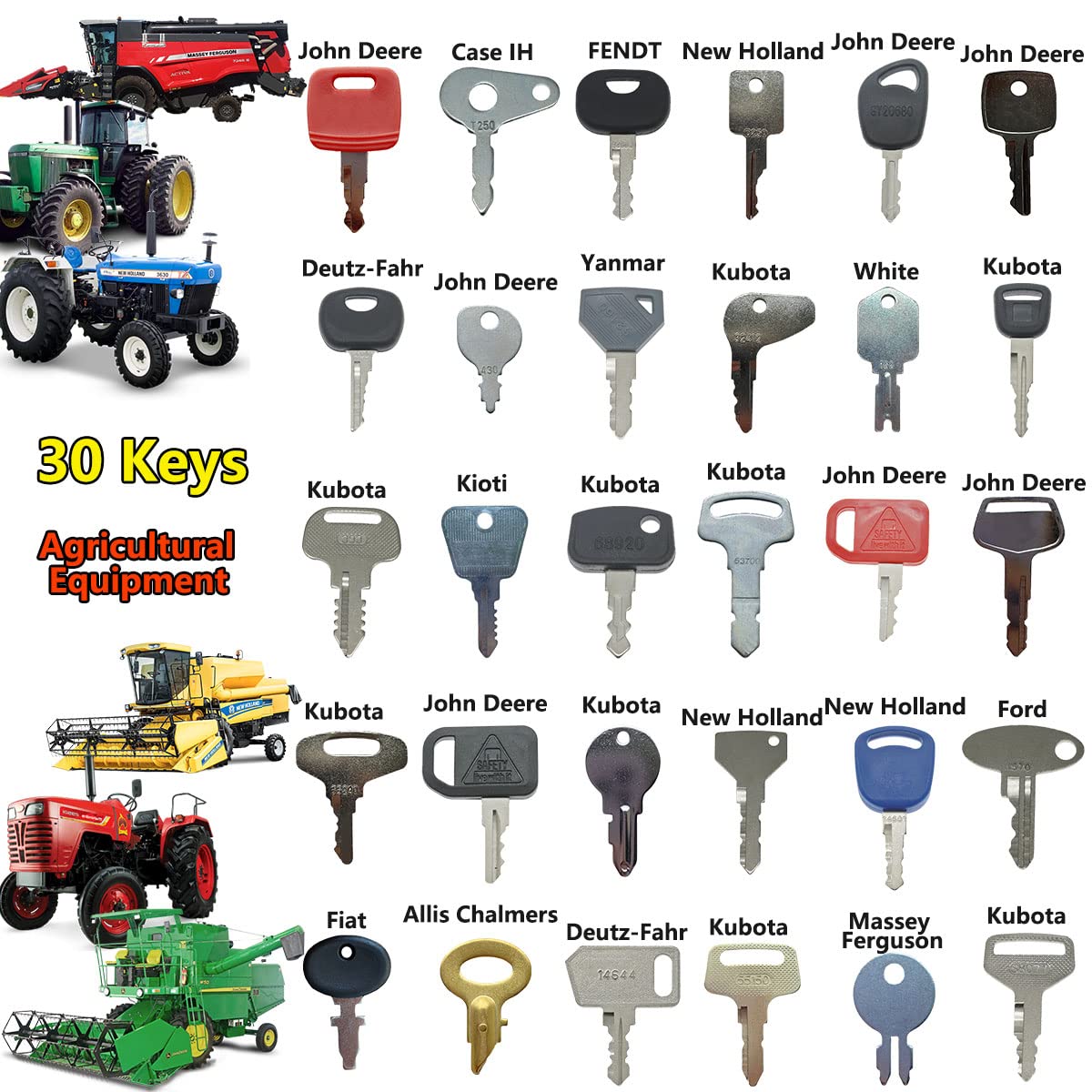 Buy EISENS Agricultural Equipment Master Key Set，Tractor Combine ...