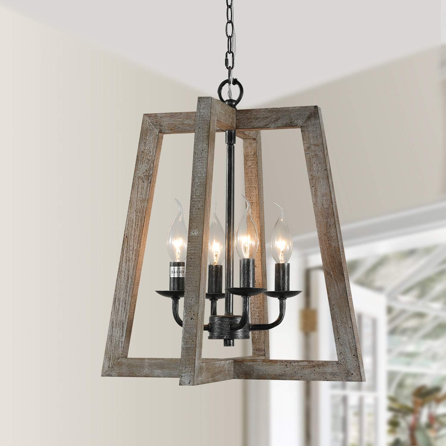 Rustic Chandelier Light Fixture,Farmhouse Foyer Light Fixtures Ceiling ...
