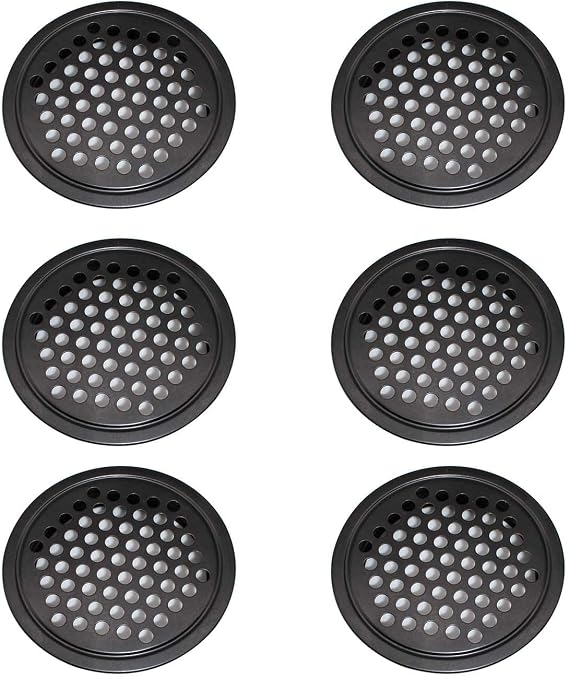 CHSEROK 6 Pcs Round Ventilation Grilles Vent Mesh Wardrobe Vents- 60mm ...