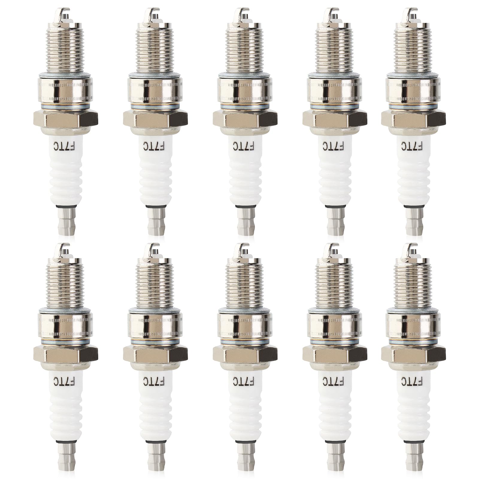 Amazon.com: QAZAKY Pack-of-10 Spark Plug F7TC for Generator Lawn Mower ...