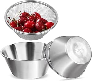 Amazon.com: SOPHREPT Set of 4 pcs Stainless Steel Mini Mixing Bowls and ...