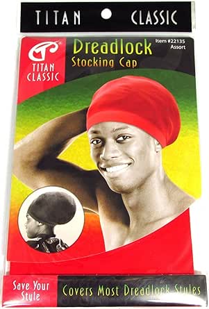 Titan Classic Dreadlock Stocking Cap Red 2 pieces, Kufi cap, rasta ...