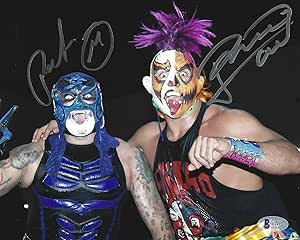 Penta Pentagon Jr Psycho Clown Signed 8x10 Photo BAS COA WWE AEW Lucha ...