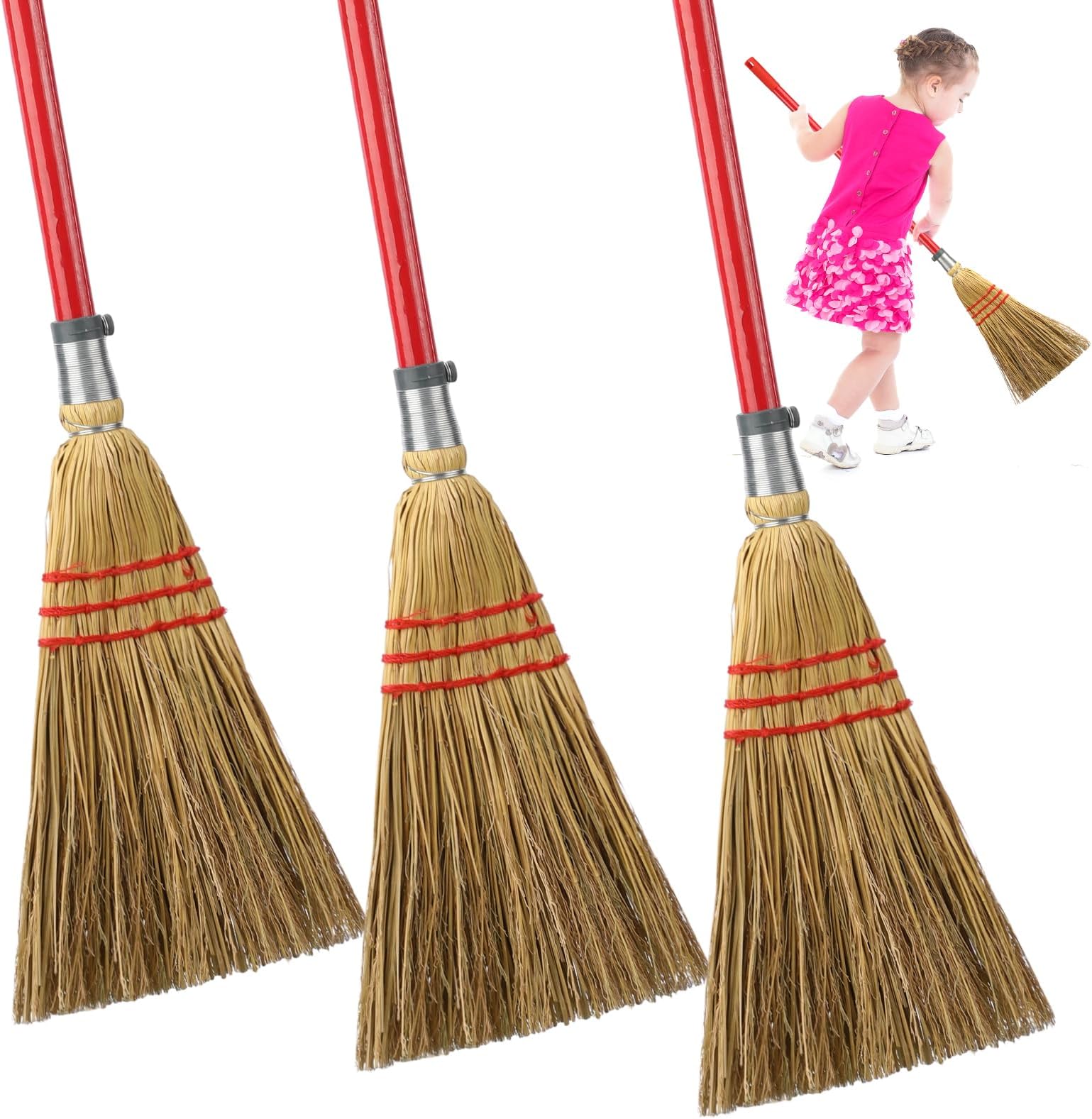 Amazon.com: Skybooly 3 Pcs Small Broom for Kids and Toddlers Child ...