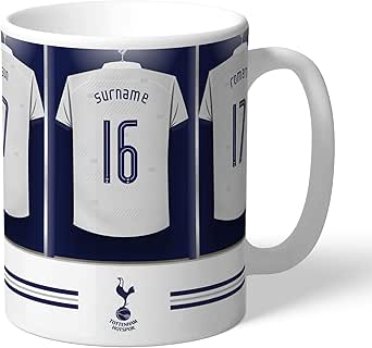Tottenham Hotspur Official Personalised FC Dressing Room Mug : Amazon ...