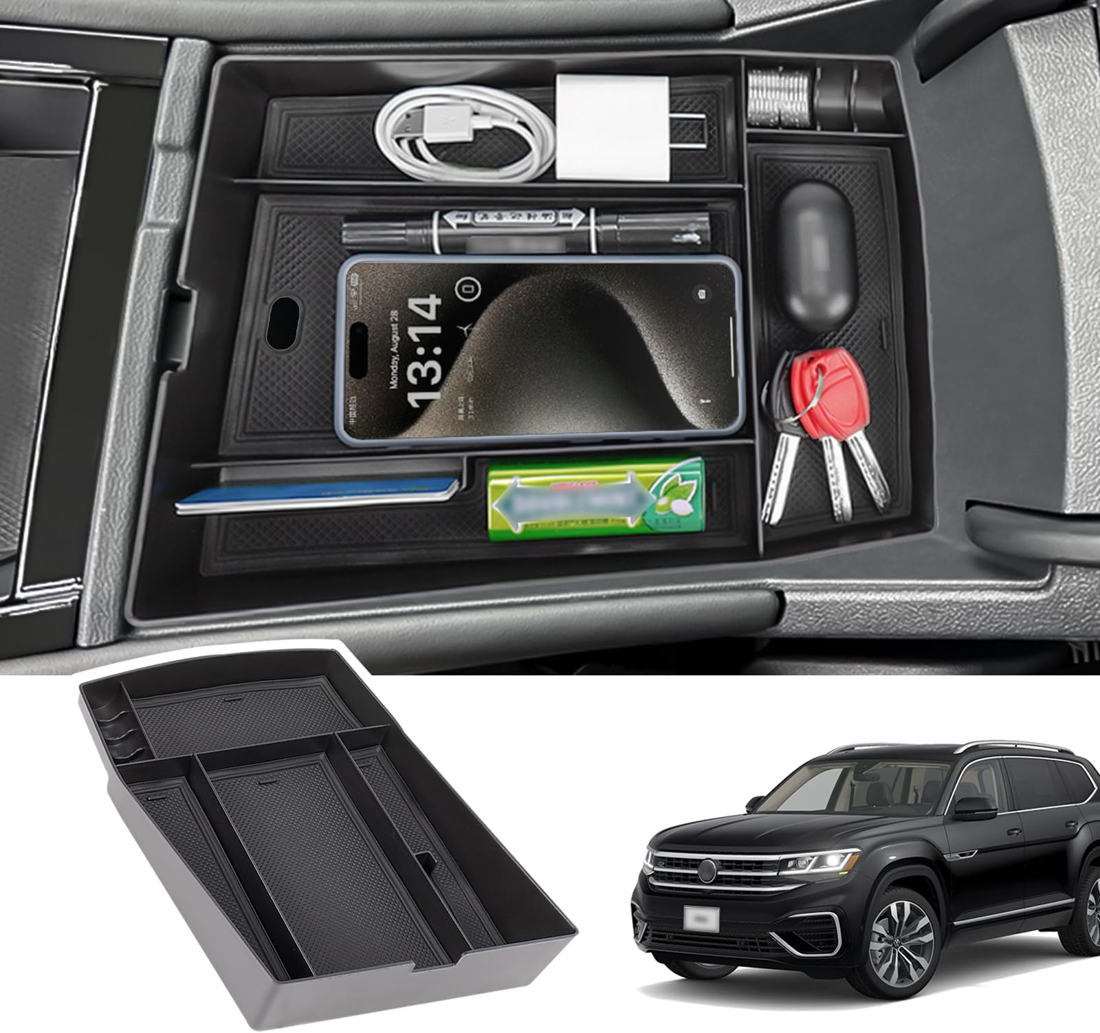 Amazon.com: Neepiar Center Console Organizer Tray Compatible with 2018 ...