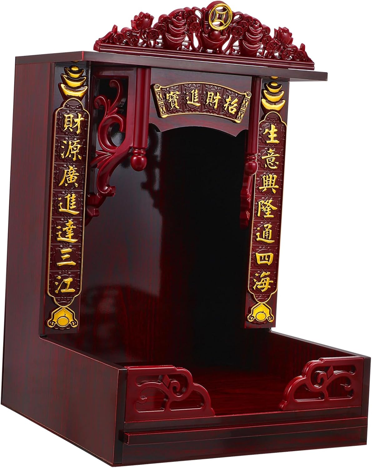 Amazon.com: IMIKEYA for Buddha Shelf for Home Wall-Mounted Buddha Shelf ...