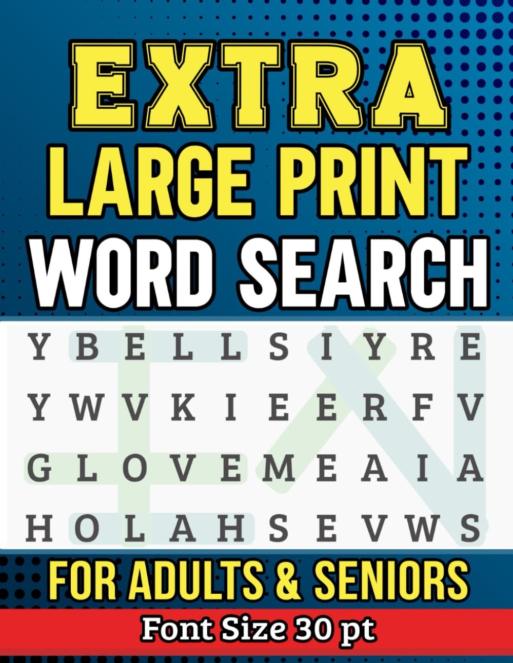Extra Large Print Word Search: Jumbo Word Search For Seniors & Adults ...