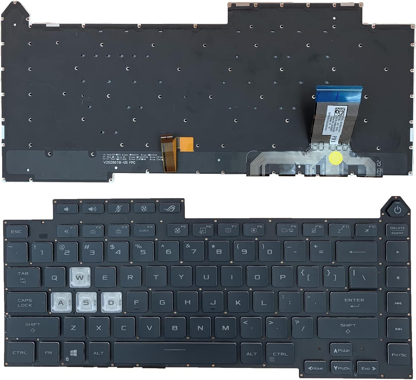 Wefly Laptop Keyboard Compatible for Asus Rog Strix G15 G513 G513Q ...