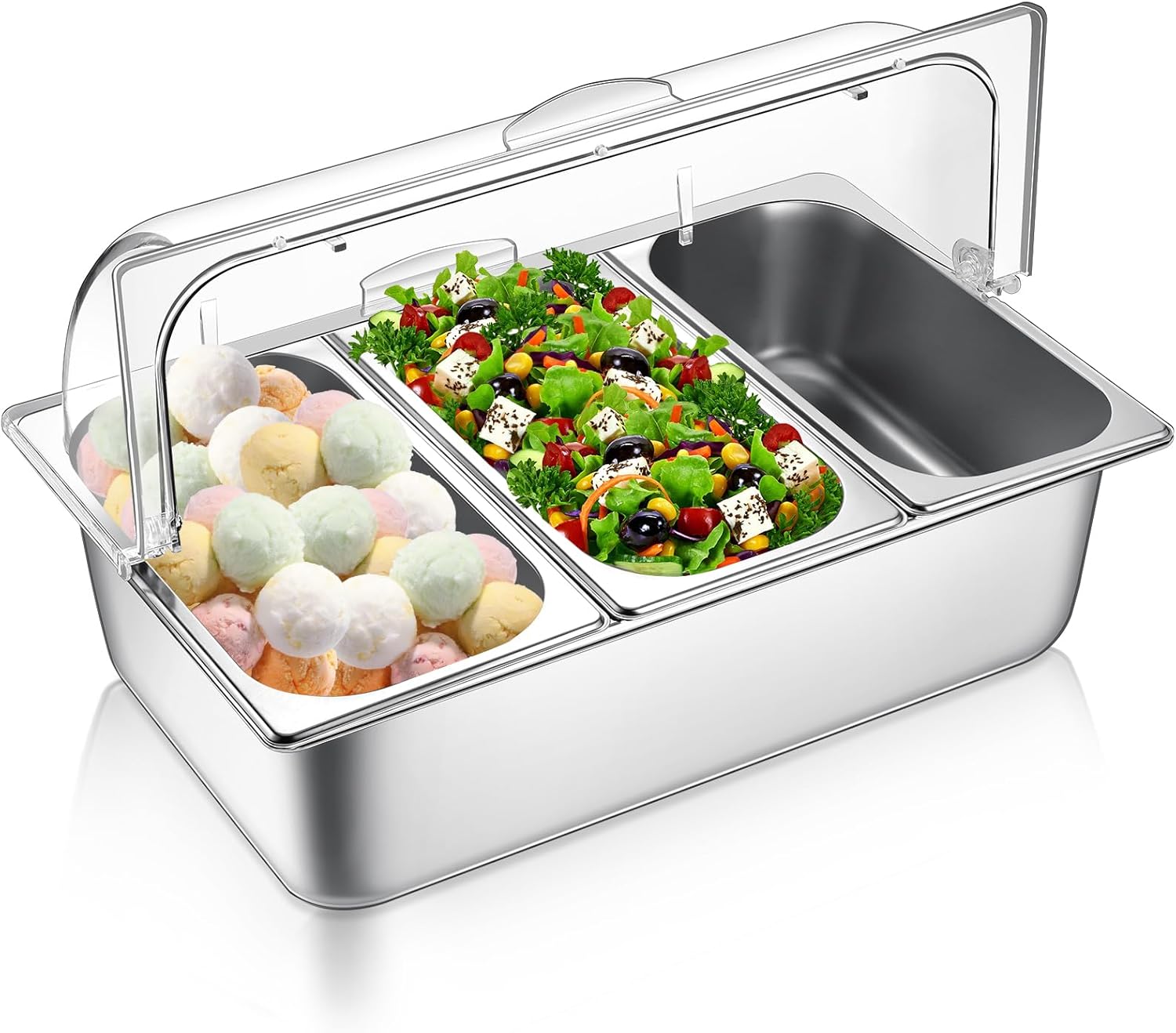 Amazon.com | Ziliny Countertop Food Serving Display Container and Clear ...