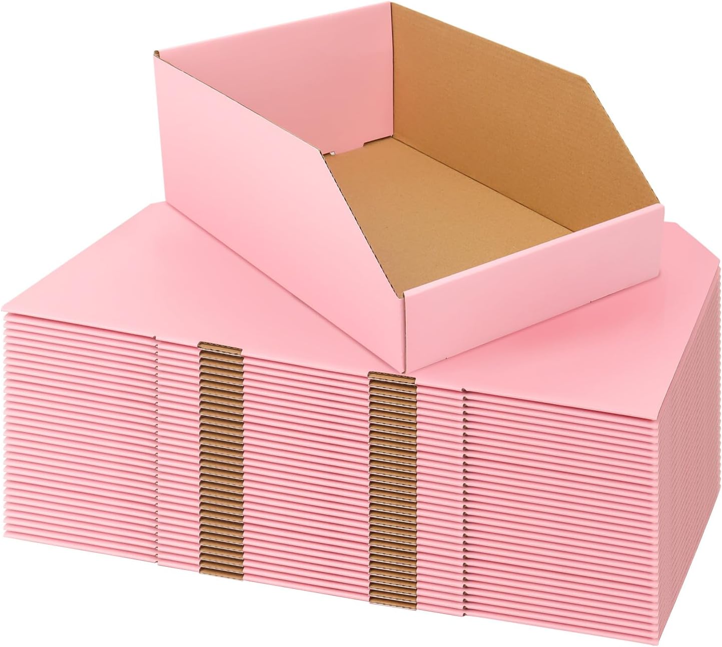 Amazon.com: FORBFAN Cardboard Storage Bins, 30-Pack 8x12x4 1/2 Inch ...