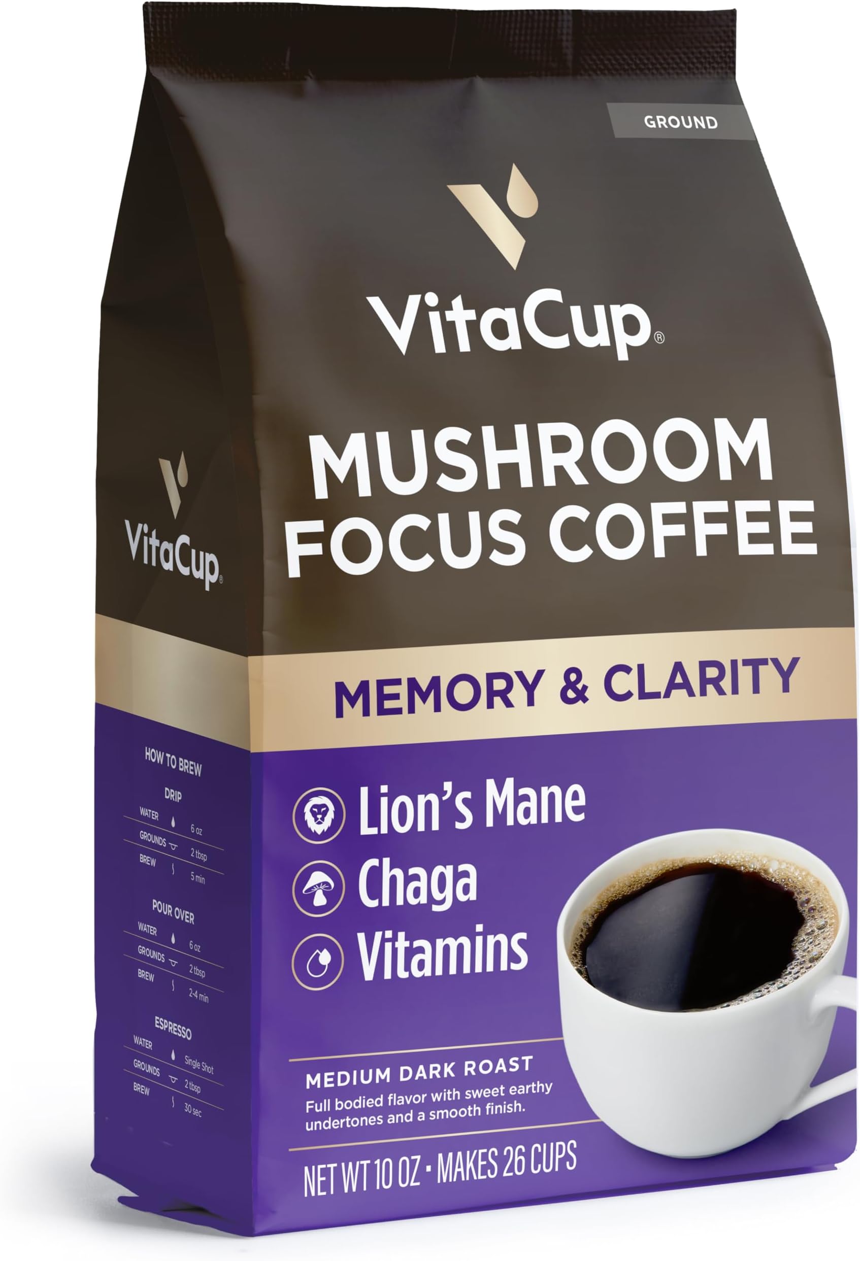Amazon.com: Beyond Brew Mushroom Superfood Coffee | Mushroom Coffee ...