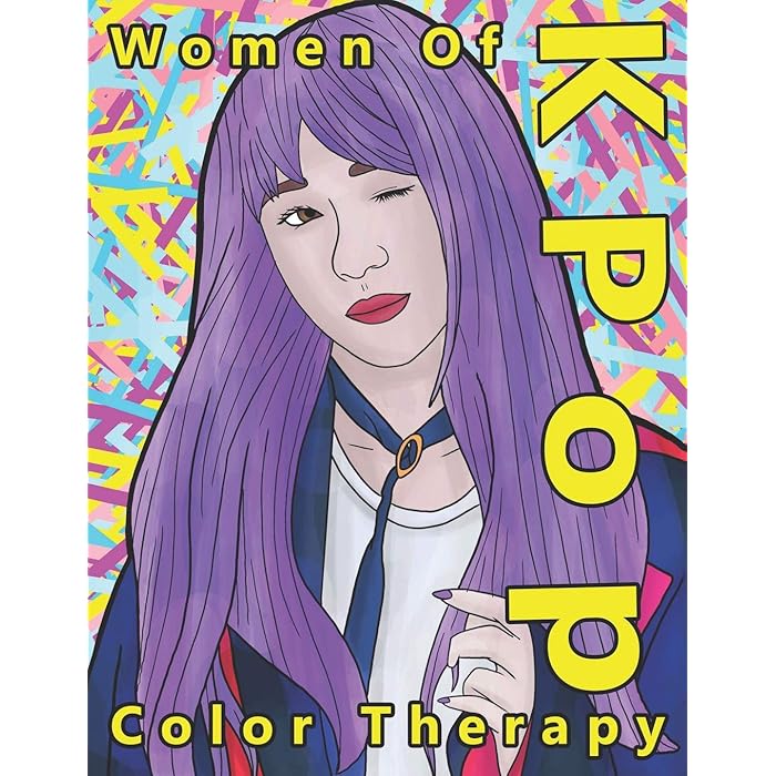 Buy Women of K Pop Color Therapy: A Coloring Book The Most Talented ...