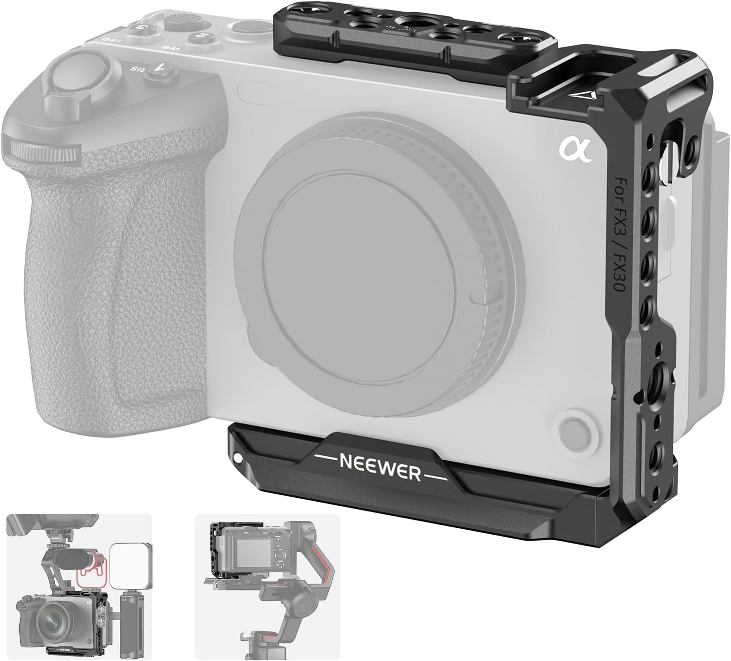 NEEWER R50 Camera Cage Compatible with Canon EOS R50, Aluminum Video ...