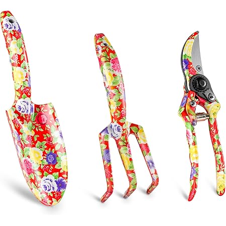 Amazon.com : Garden Tool Set, 4 PCS Heavy Gardening Kit Heavy Duty ...