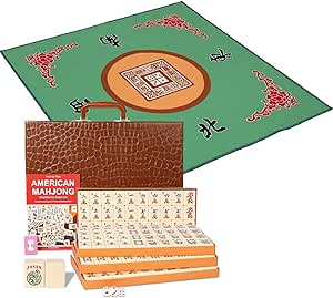 Amazon.com: GUSTARIA American Mahjong Tile Set, Large Size Mahjong Tiles Set with 166 Numbered ...