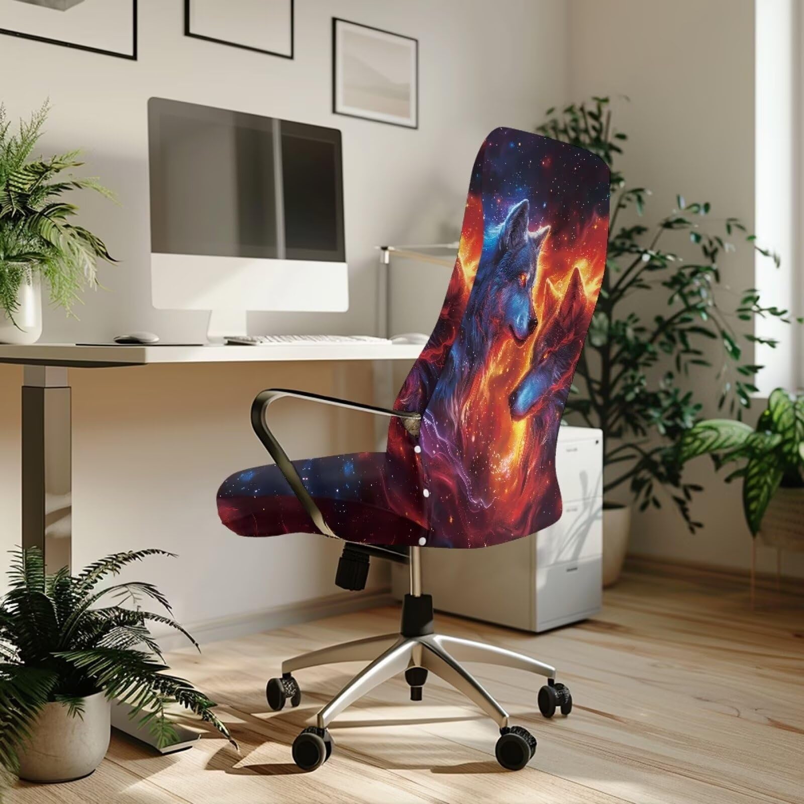 Computer Chair Cover Large Galaxy Print Office Chair Cover ...