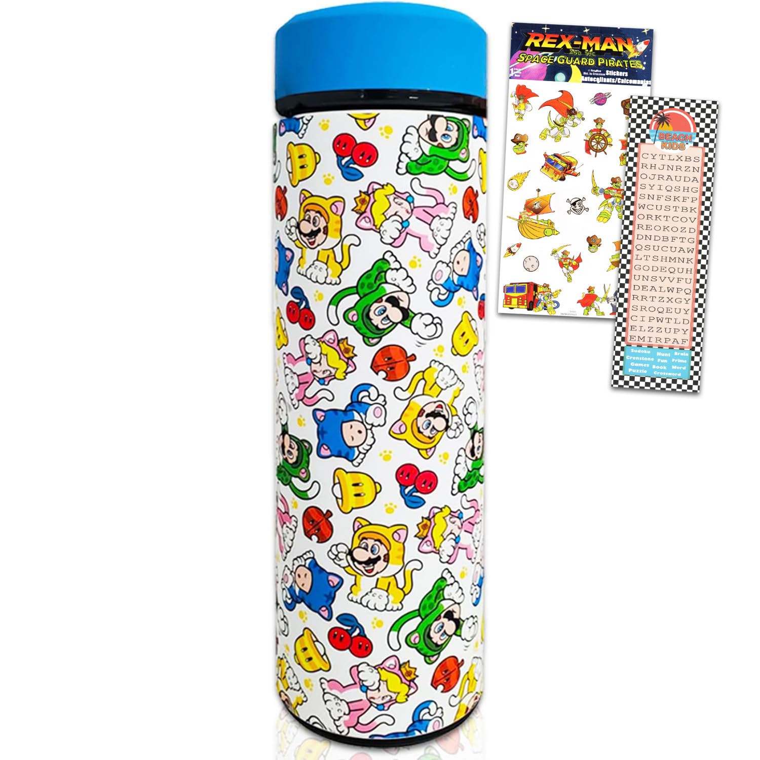 Amazon.com: Super Mario Water Bottle Set for Kids – Bundle with ...