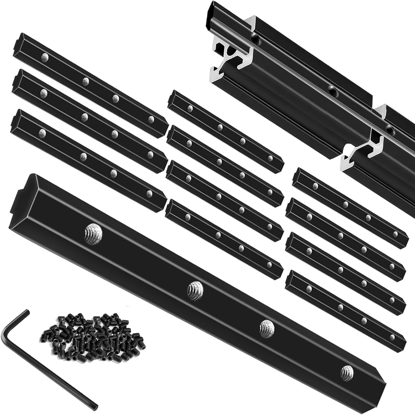 Amazon.com: Seekliny 12pcs 4040 Straight Connector Corner Bracket Joint ...