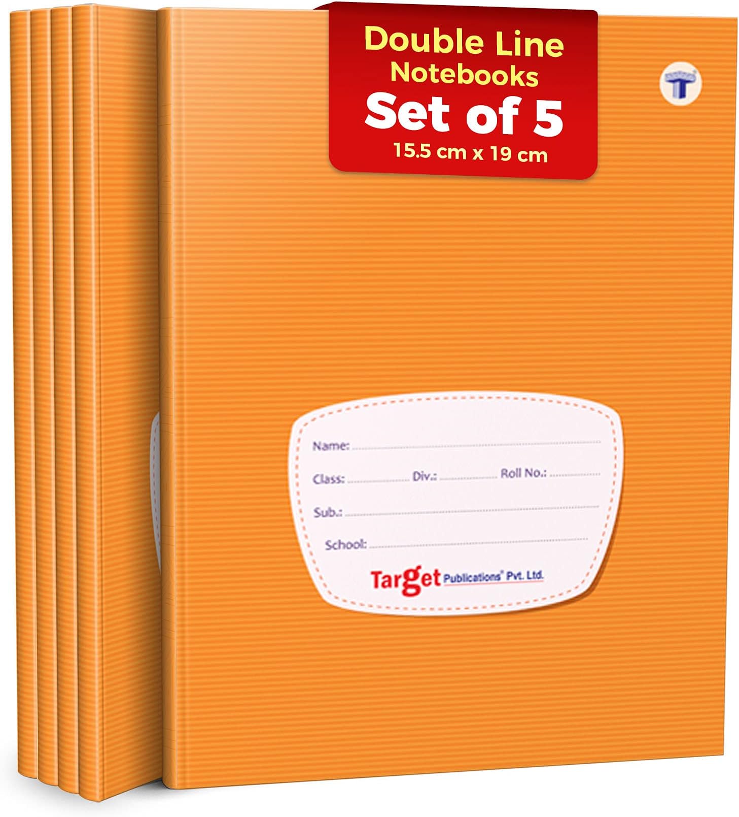 TARGET PUBLICATIONS Double Line Notebooks | 172 Ruled Pages Jumbo Size ...