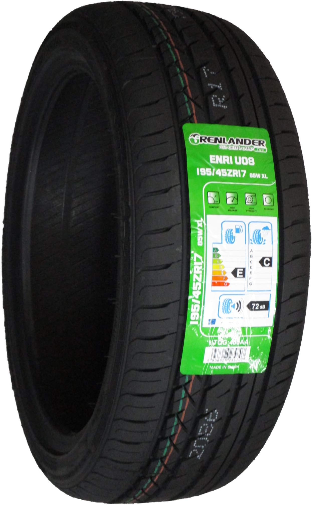 Amazon | グリンランダー(GRENLANDER) サマータイヤ ENRI U08 195/45R17 85W | タイヤ | 車＆バイク