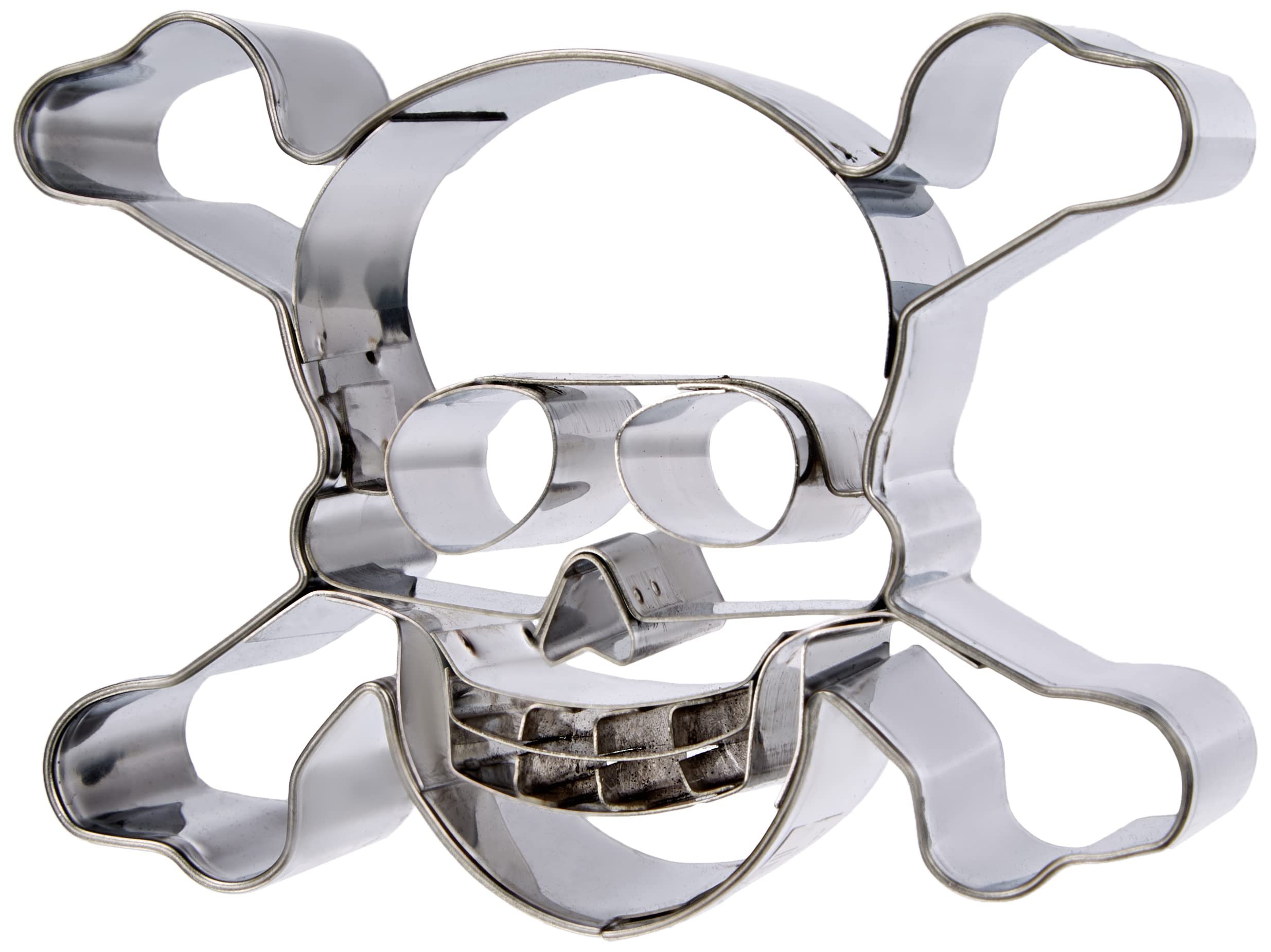 Amazon.com: Skull & Crossbones Halloween Pirate Stainless Steel Cookie ...