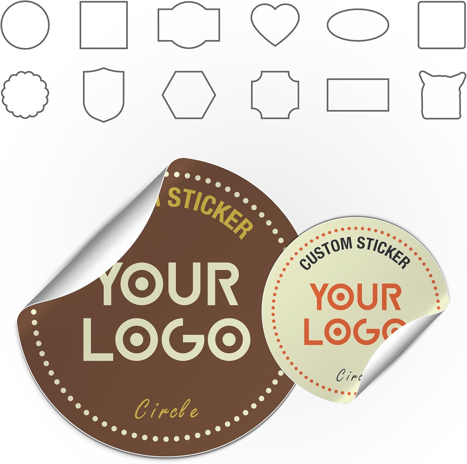 Amazon.com: Custom Stickers with Logo - Custom Labels for Business Logo ...